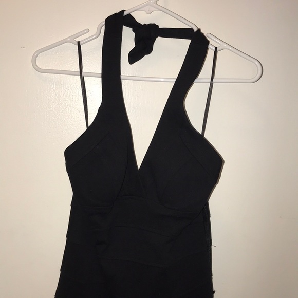 Cache | Dresses | Brand New Cache Label Black Halter Dress | Poshmark